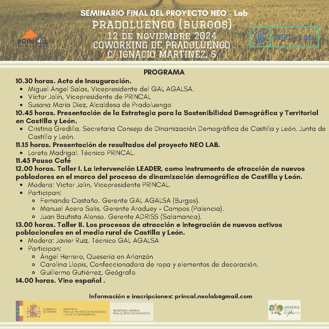 SEMINARIO FINAL DEL PROYECTO NEO-lab | Red PAC